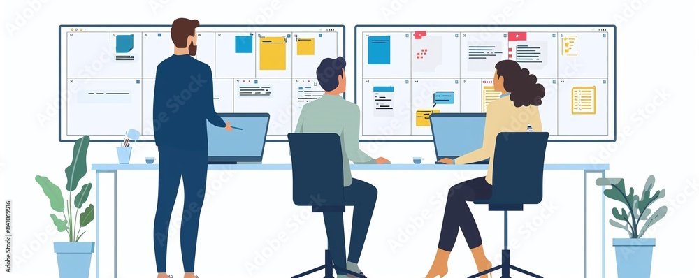 Project management tools with Kanban boards for visual task management, workflow optimization ...