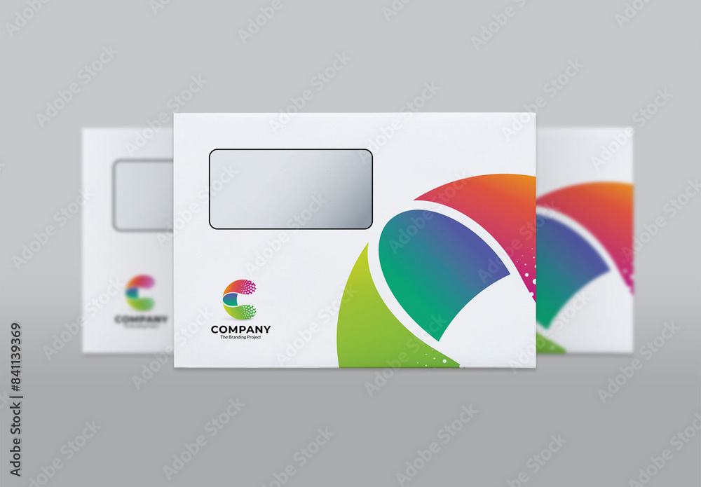 Creative Colorful B5 Envelope Layout Stock Template | Adobe Stock