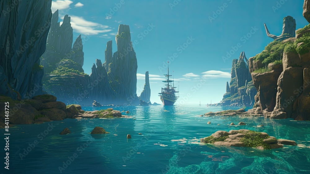 Ocean Planet Landscape, Science Fiction Scifi Fantasy Wallpaper, Video ...