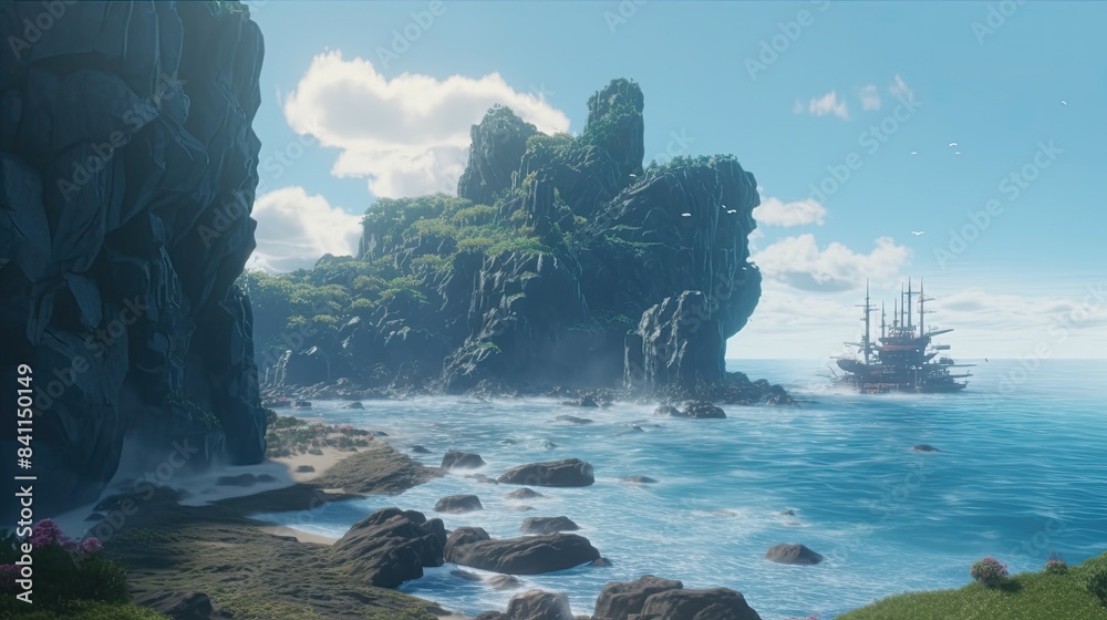 Ocean Planet Landscape, Science Fiction Scifi Fantasy Wallpaper, Video ...