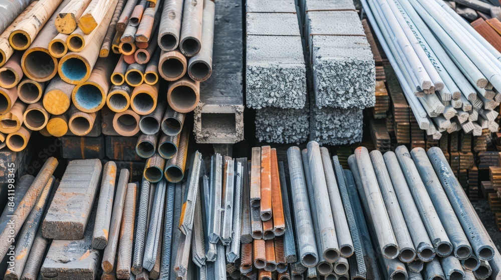 Create a visual guide to different types of construction materials ...