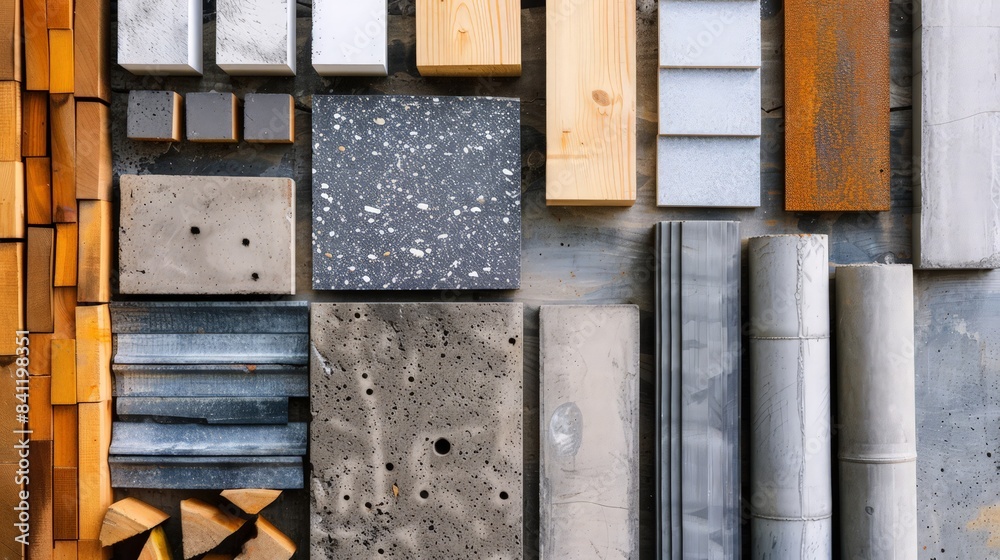 Create a visual guide to different types of construction materials ...