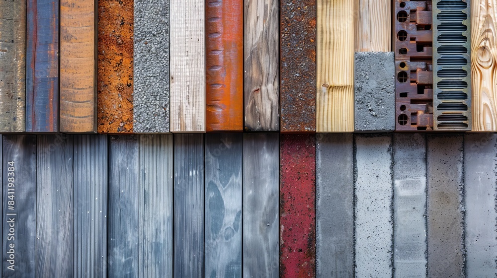 Create a visual guide to different types of construction materials ...