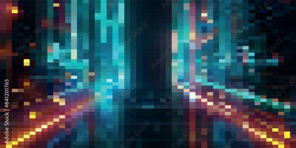 Pixel disintegration background. Decay effect. Dispersed dotted pattern ...