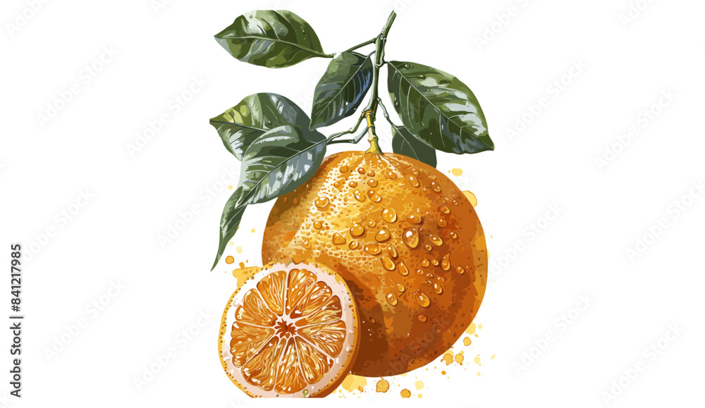 Old botanical vector illustration of grapefruit isolated on transparent ...