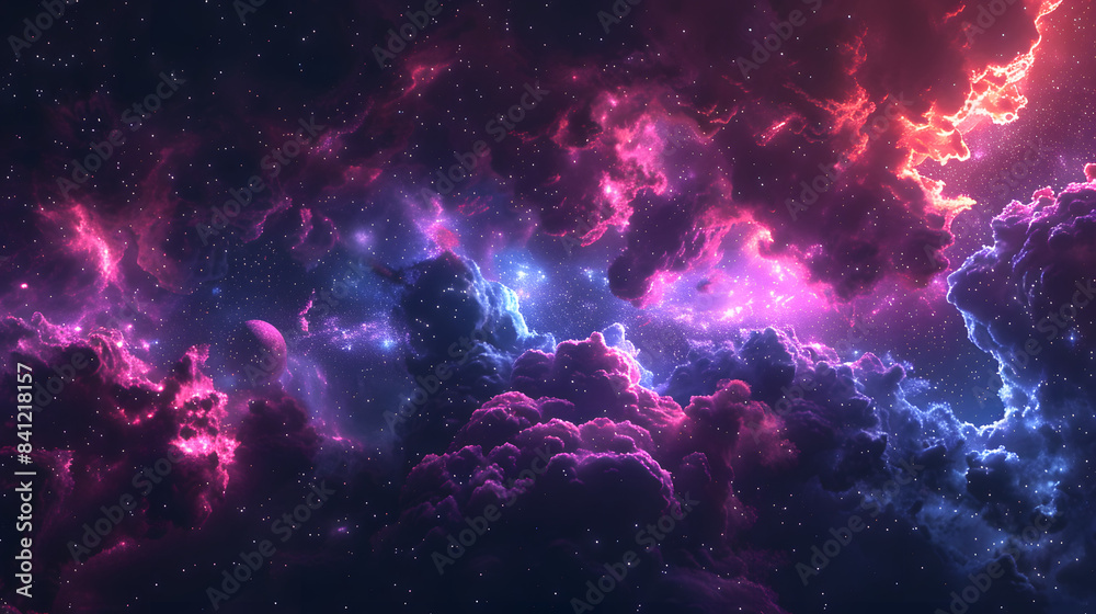 science fiction wallpaper. Beauty of deep space. Colorful graphics for ...