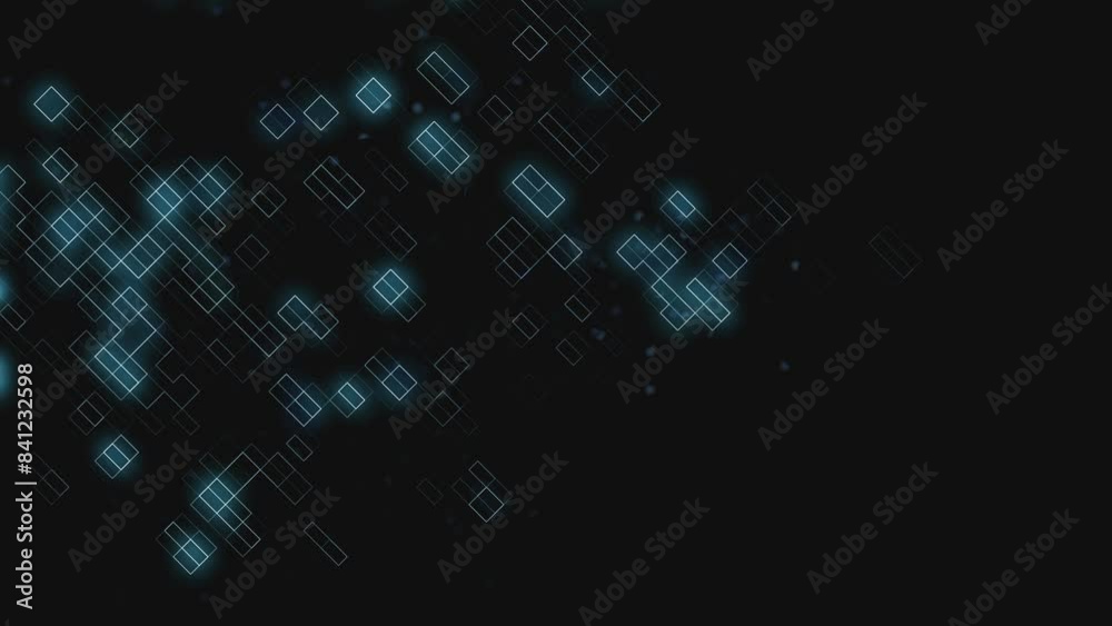 A dynamic looping motion graphic featuring a blue electric circuit and ...