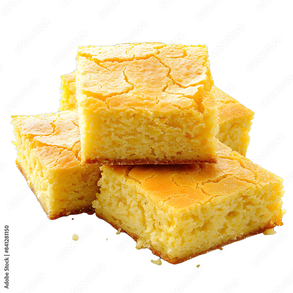 [Transparent Background PNG]A stack of cornbread Stock Illustration ...
