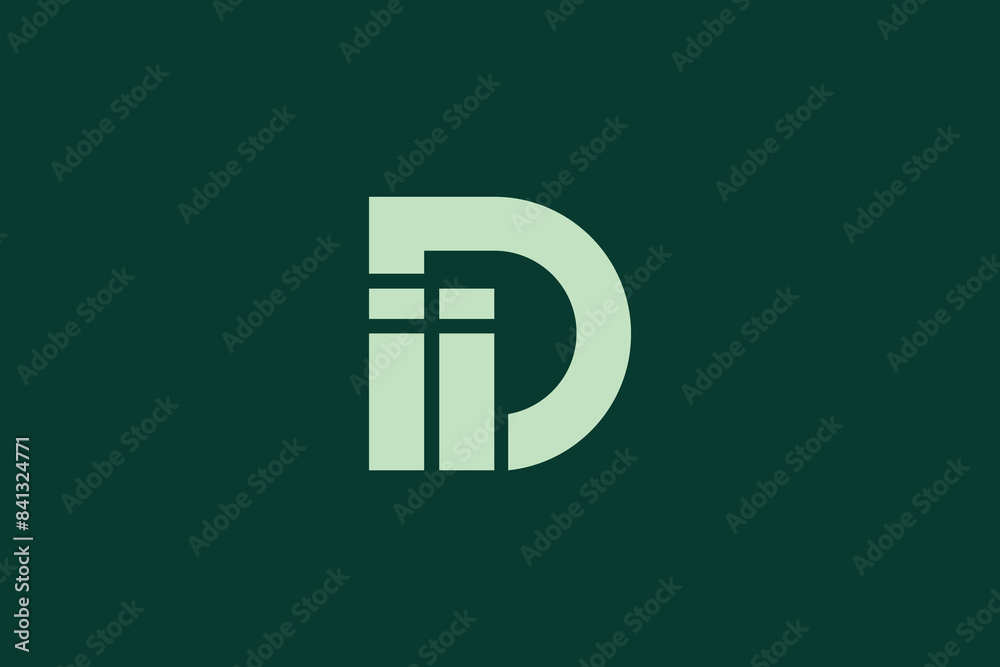 Letter d with double I logo design, dii logo, letter di logomark ...