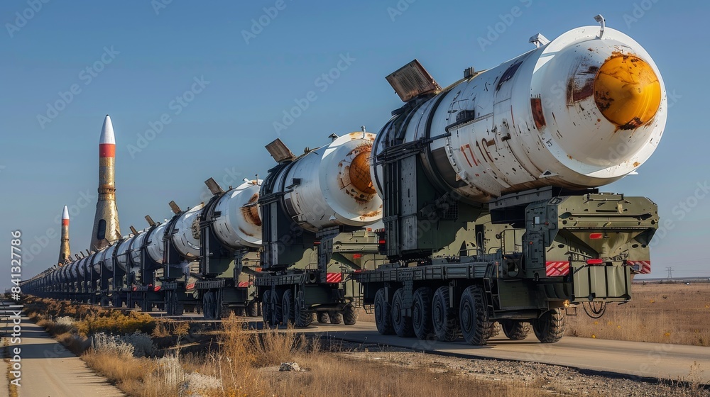 The world largest intercontinental ballistic missiles, blue sky ...