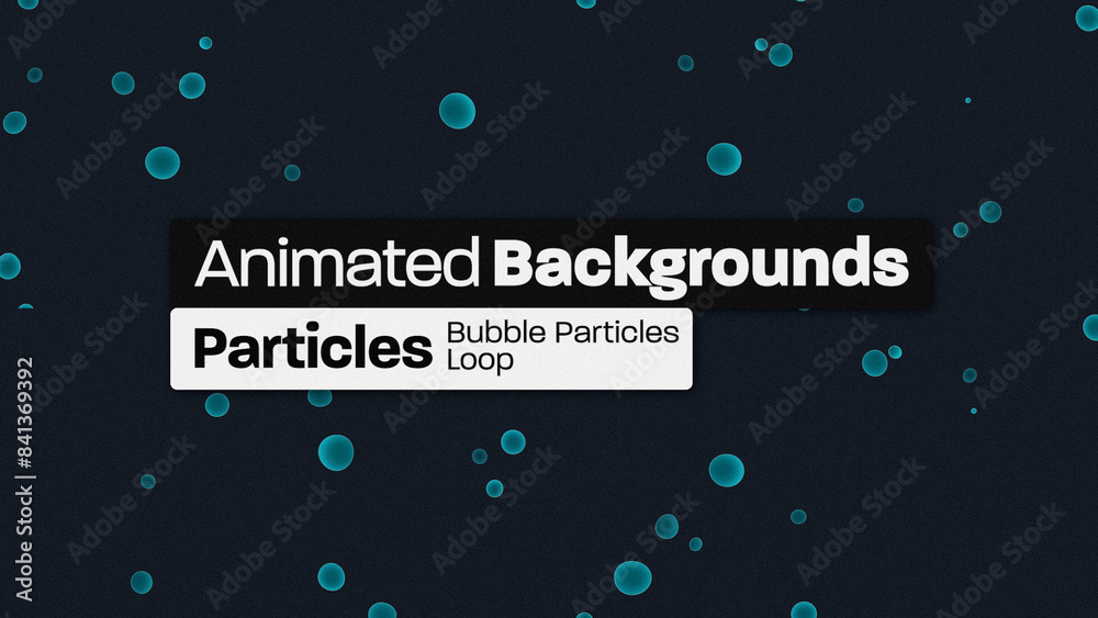 Bubble Particles Animated Backgrounds 155 Stock Template | Adobe Stock