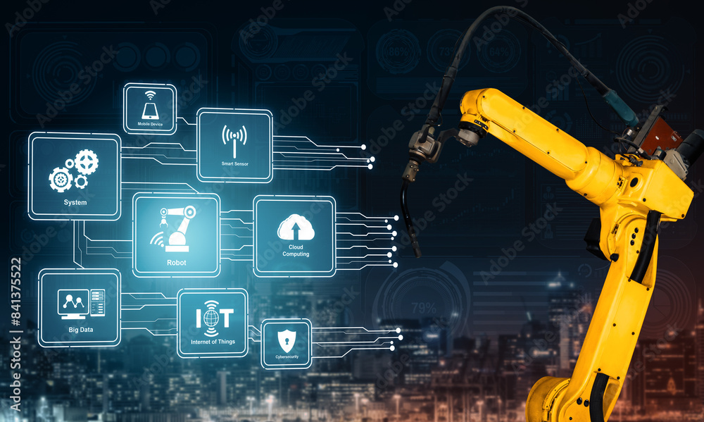 MLP Smart industry robot arms for digital factory production technology ...