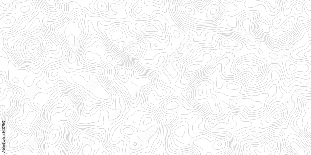 Vector geographic contour map. Topography map background. Black and ...