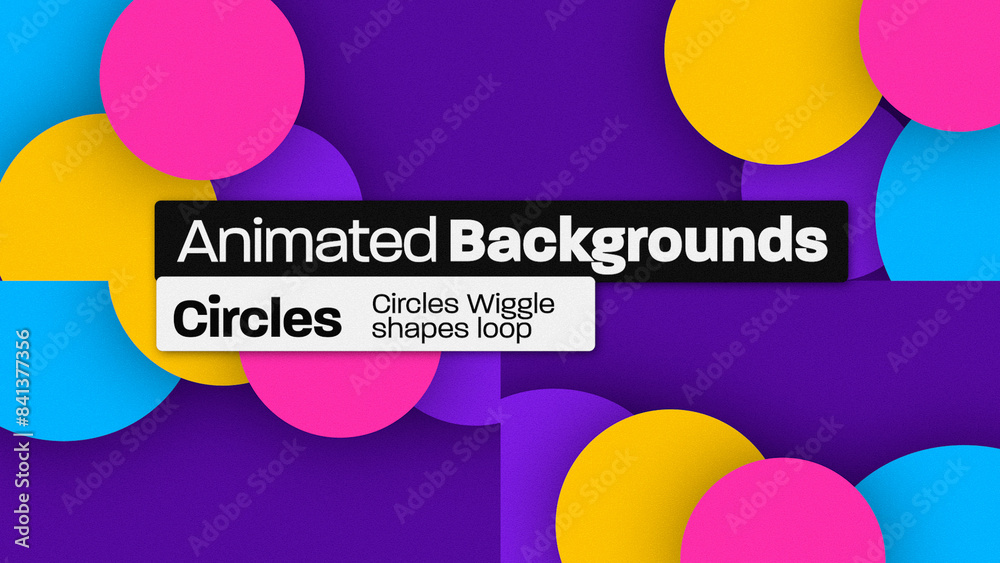 Circles Shapes Animated Backgrounds 087 Stock Template | Adobe Stock