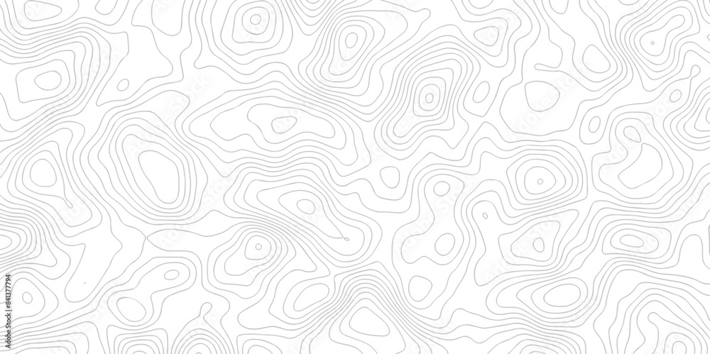 Vector geographic contour map. Topography map background. Black and ...