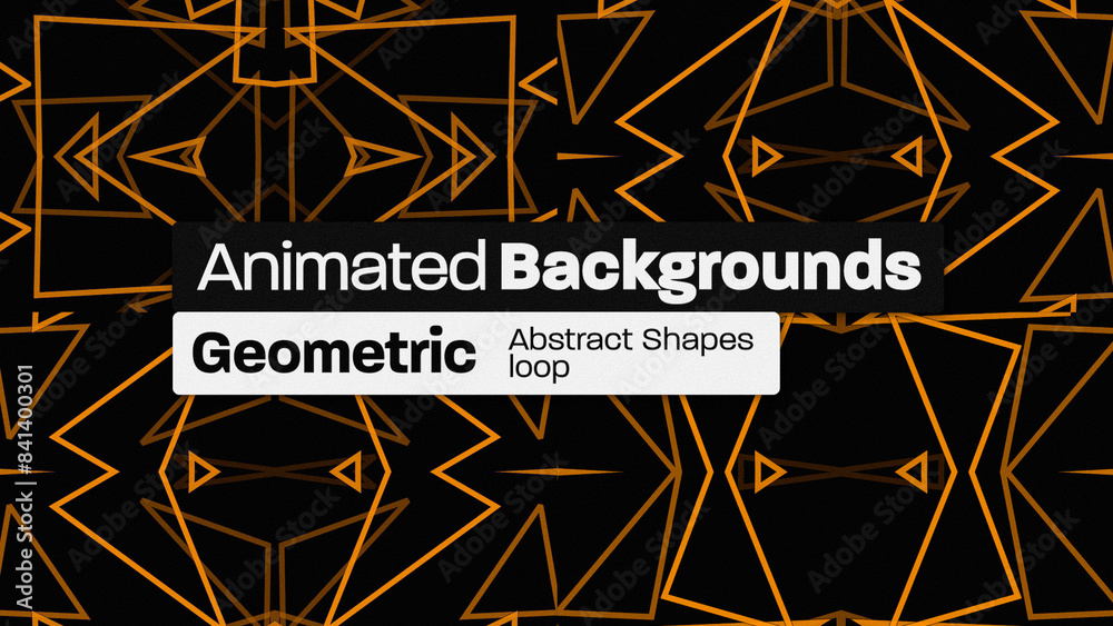 Geometric Abstract Shapes Loop Animated Backgrounds 158 Stock Template ...