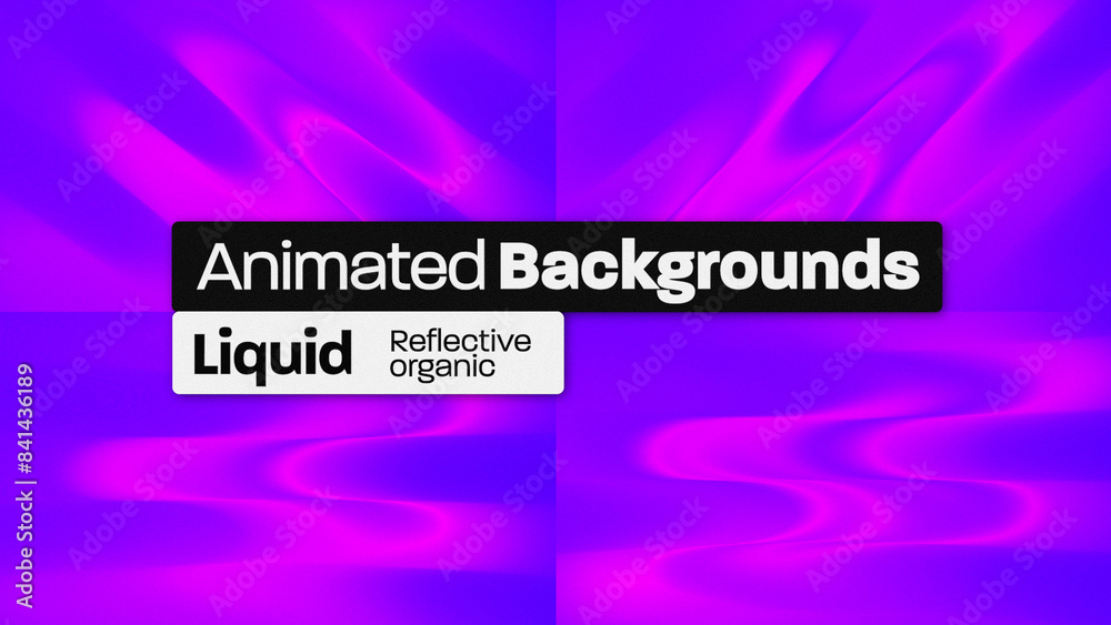 Liquid Reflective Organic Animated Backgrounds 024 Stock Template ...