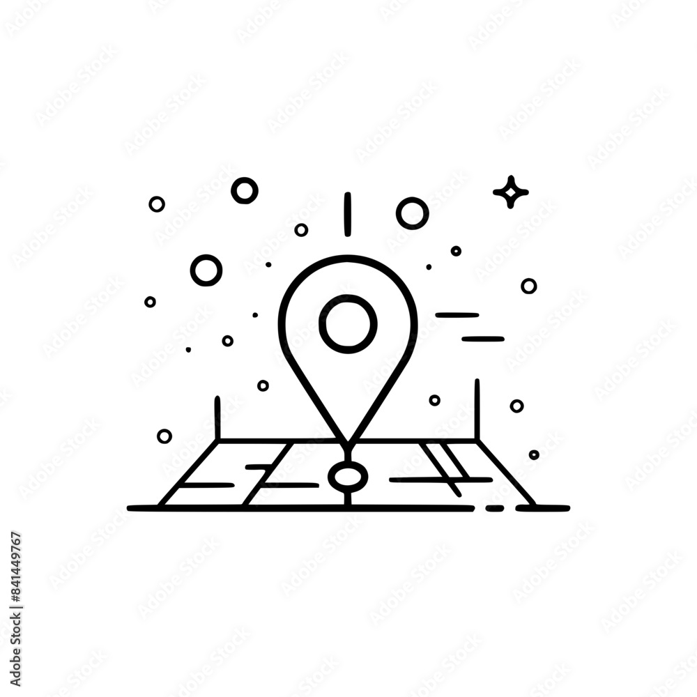 Map icon, direction icon, location icon, pin icon, pointer icon, travel ...