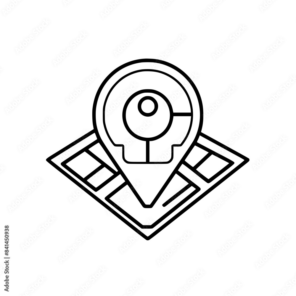Map icon, direction icon, location icon, pin icon, pointer icon, travel ...