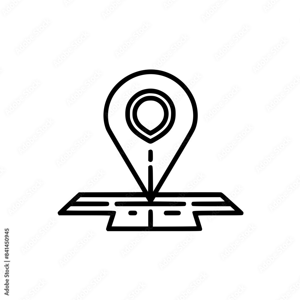 Map icon, direction icon, location icon, pin icon, pointer icon, travel ...