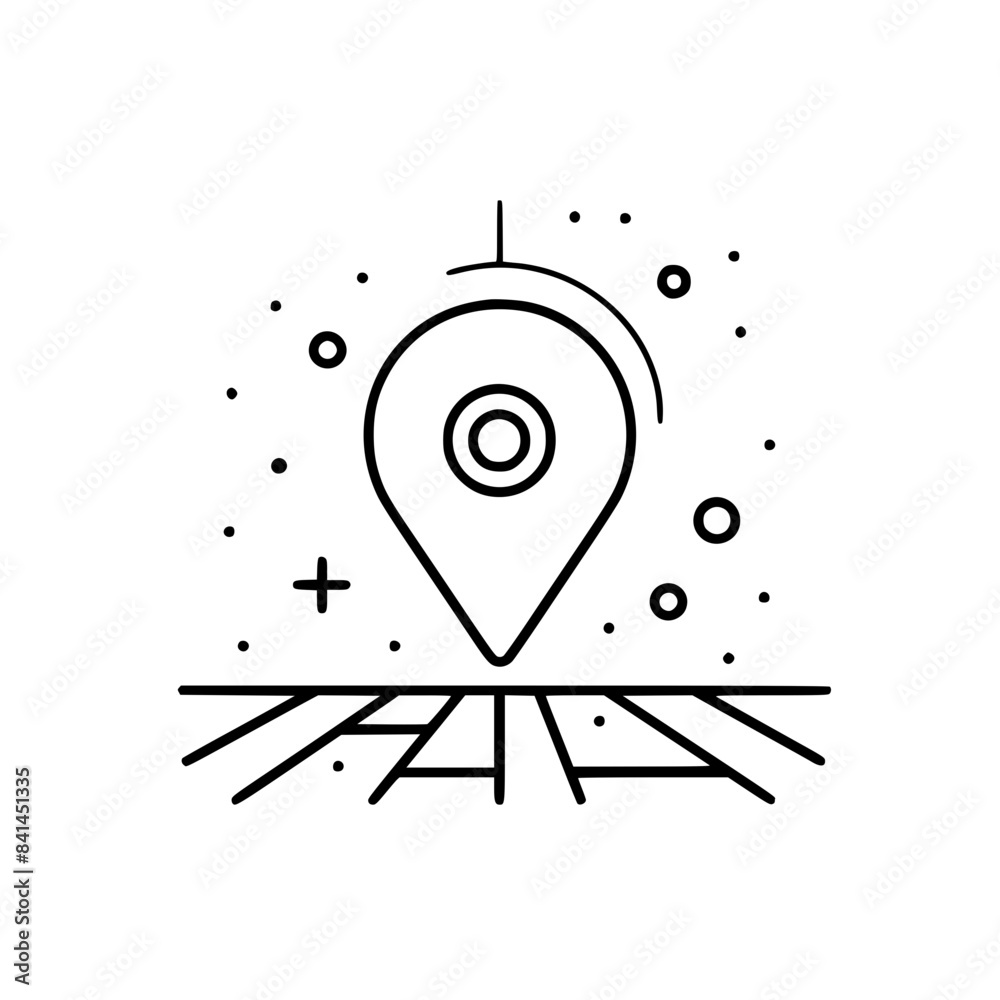 Map icon, direction icon, location icon, pin icon, pointer icon, travel ...