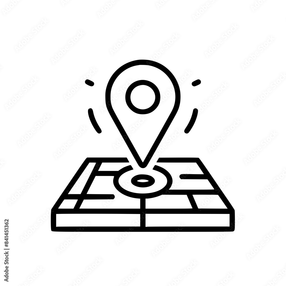 Map icon, direction icon, location icon, pin icon, pointer icon, travel ...