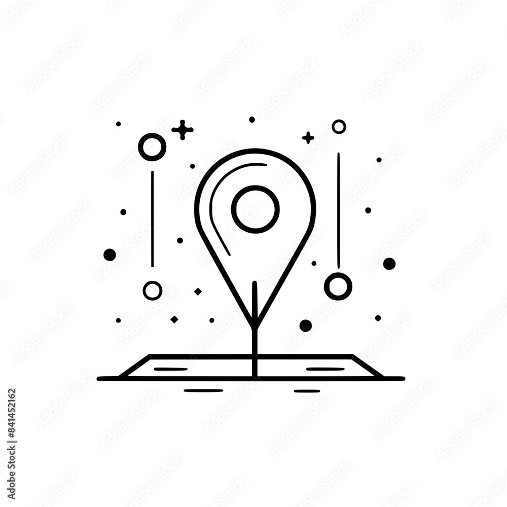 Map icon, direction icon, location icon, pin icon, pointer icon, travel ...
