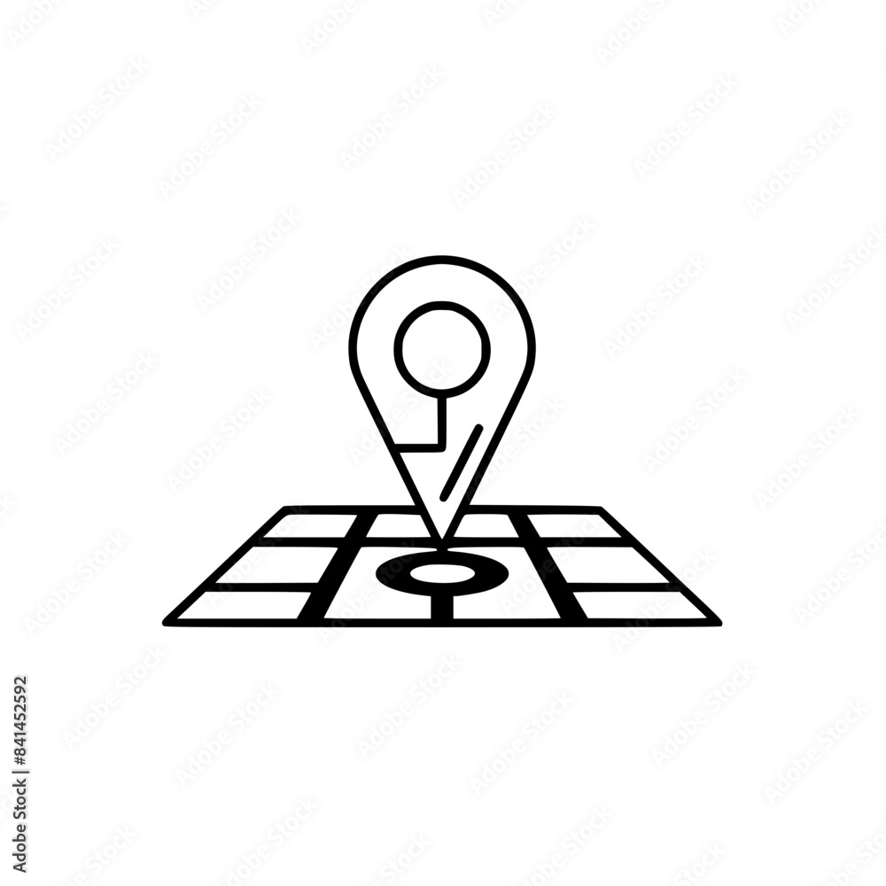 Map icon, direction icon, location icon, pin icon, pointer icon, travel ...