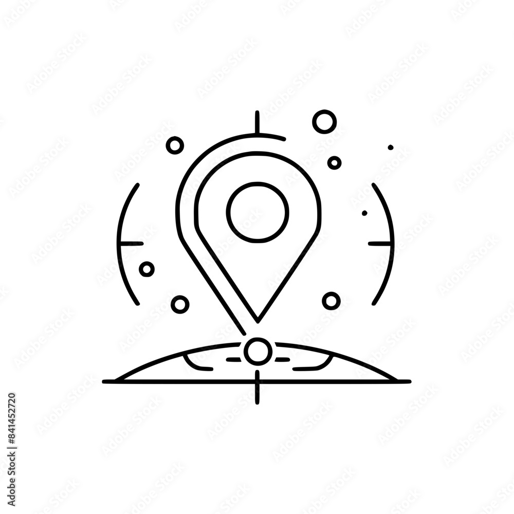 Map icon, direction icon, location icon, pin icon, pointer icon, travel ...