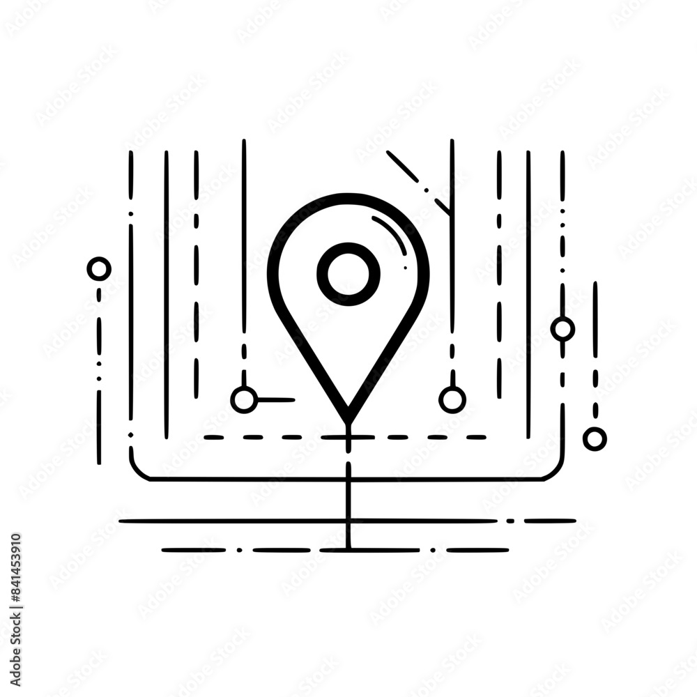 Map icon, direction icon, location icon, pin icon, pointer icon, travel ...