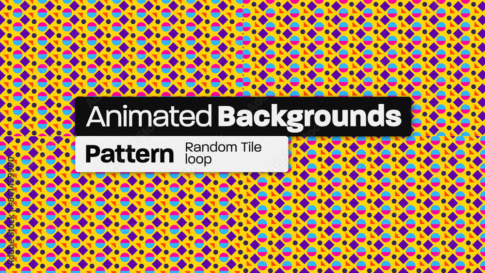 Pattern Random Tiles Animated Backgrounds 129 Stock Template | Adobe Stock
