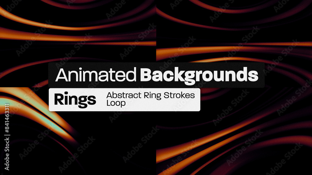 Rings Strokes Animated Backgrounds 051 Stock Template | Adobe Stock