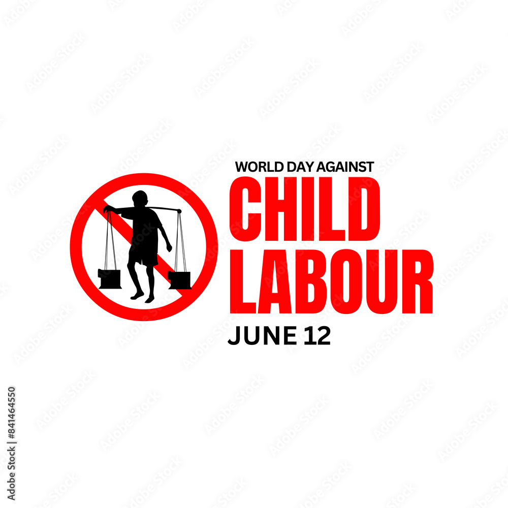 World day against Child Labor. Let's bring child labor down. Kids ...