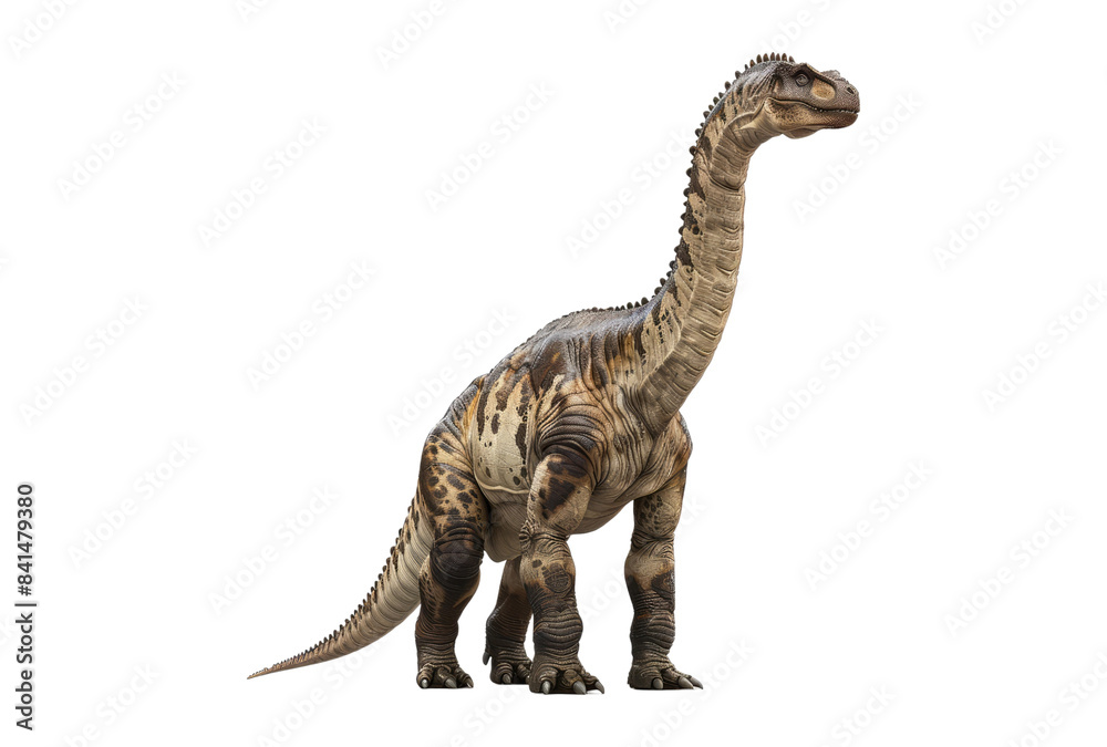 Extinct animal species. Amargasaurus full body view isolated on ...