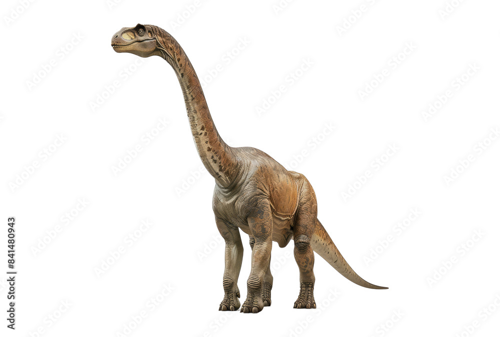 Extinct animal species. Argentinosaurus full body isolated on ...