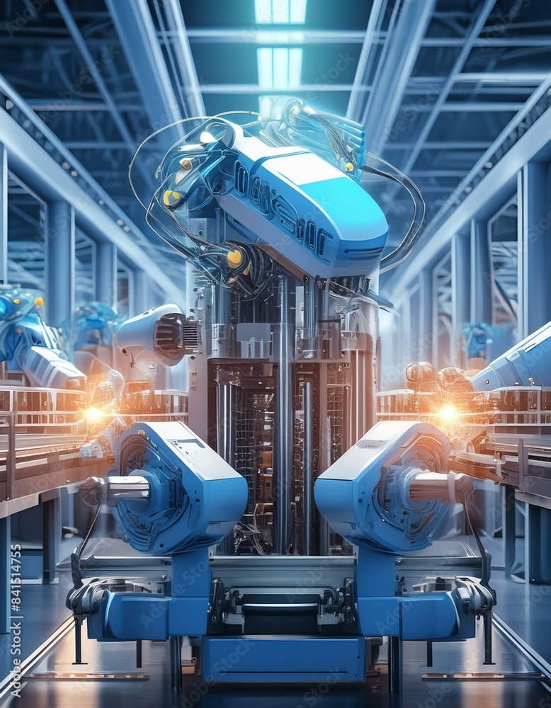 artificial intelligence, industry 4.0, artificial, era, global, heavy ...