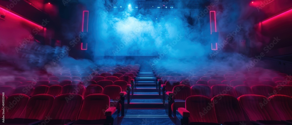 Eerie Theater Lobby Horror Movie Event with Billboard Syncing ...