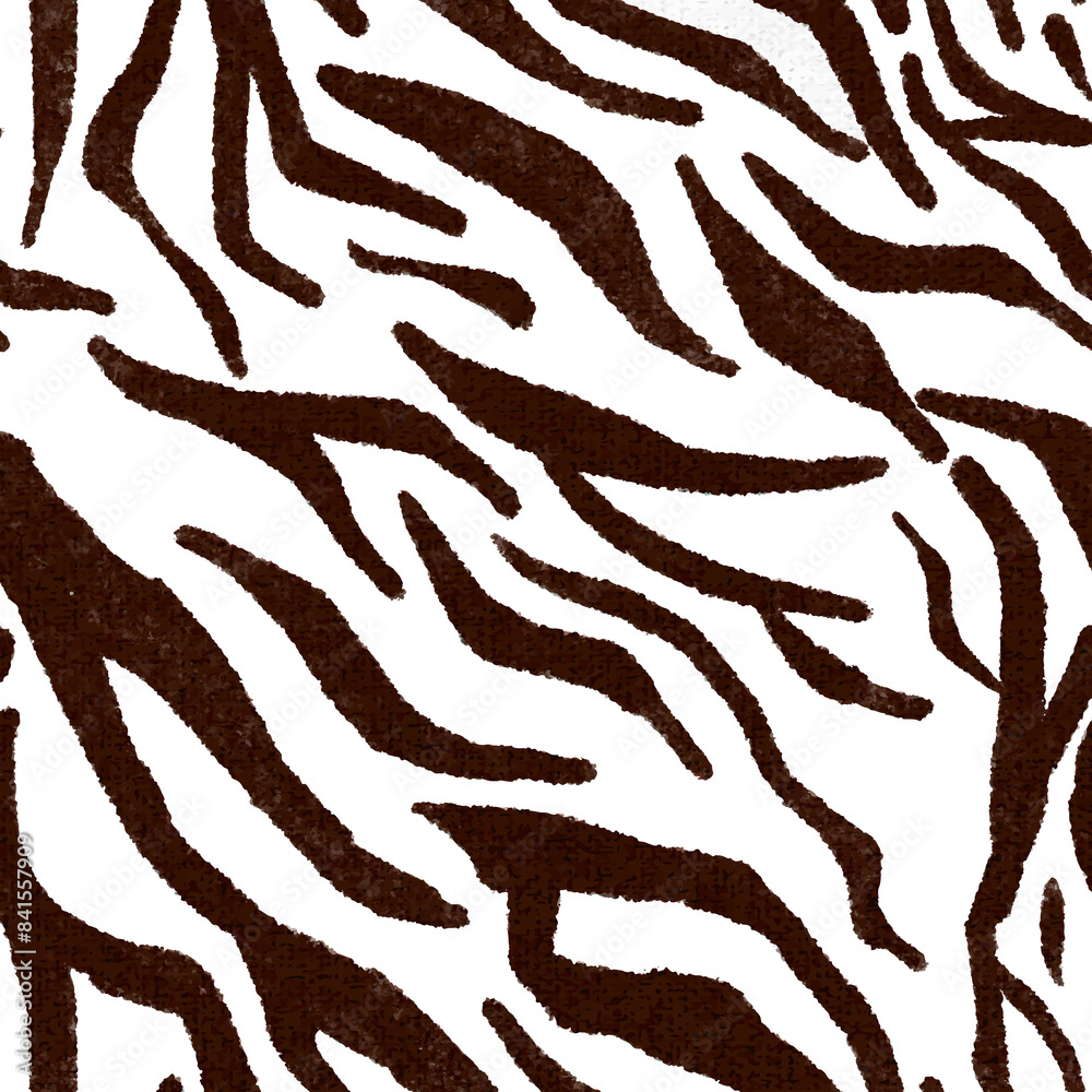 Tiger pattern png transparent background brown paint style seamless ...
