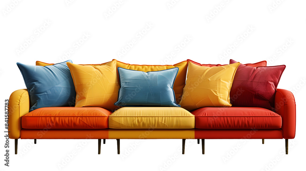 collection Set of interior furniture cutouts of double seat sofas couch ...
