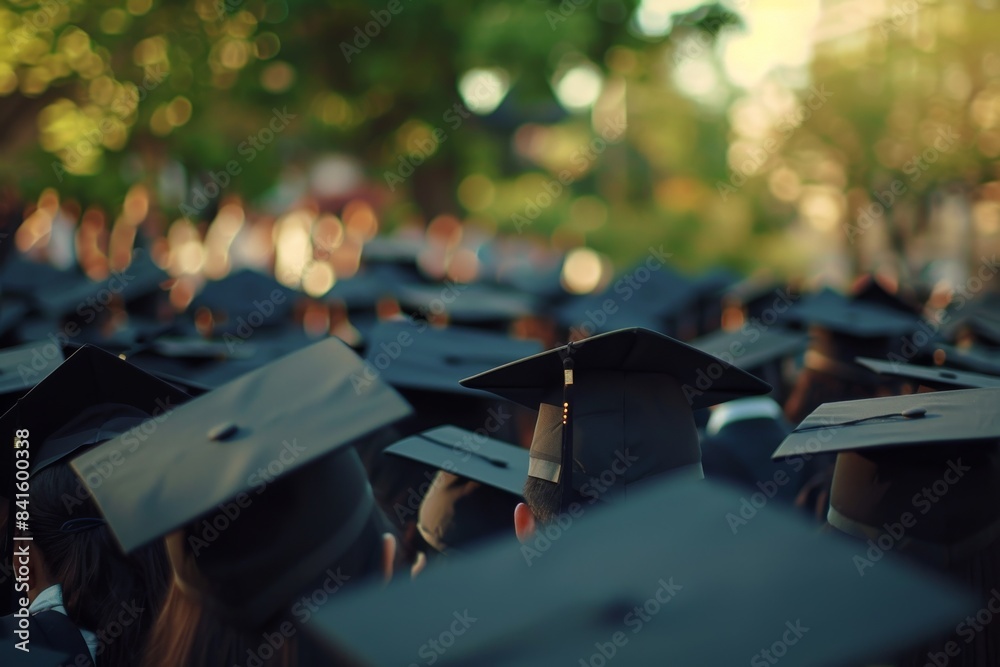 The Graduation Ceremony was a festive celebration with crowded caps and ...