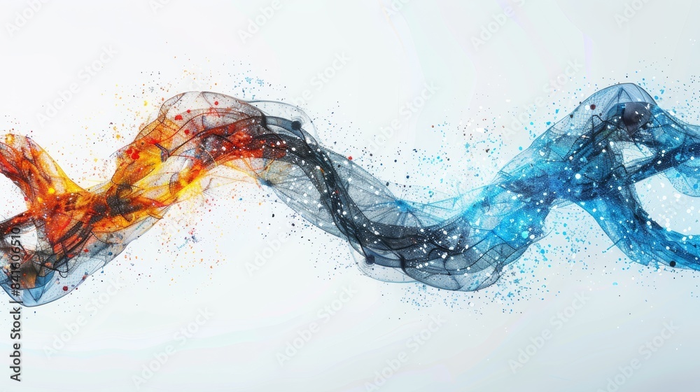 Visual depiction of conflict turning into resolution through effective ...