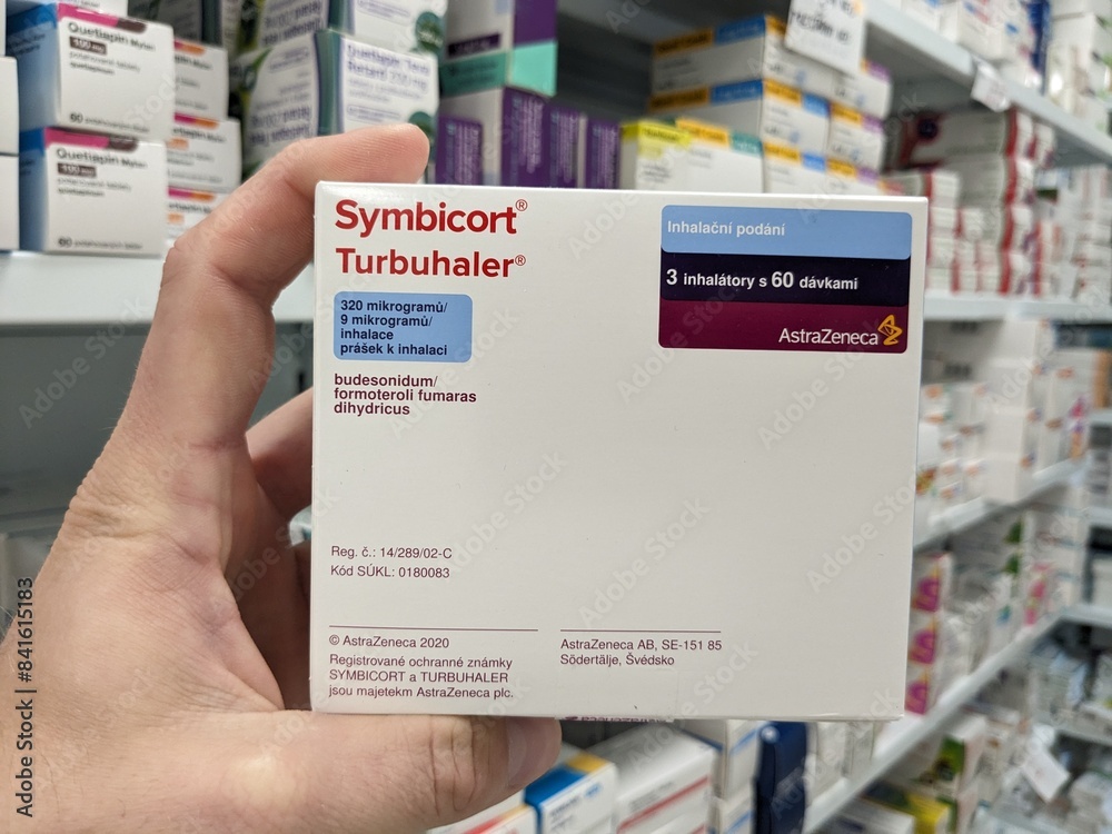 Foto de Prague,Czech republic-June 17 2024:SYMBICORT box of medication ...