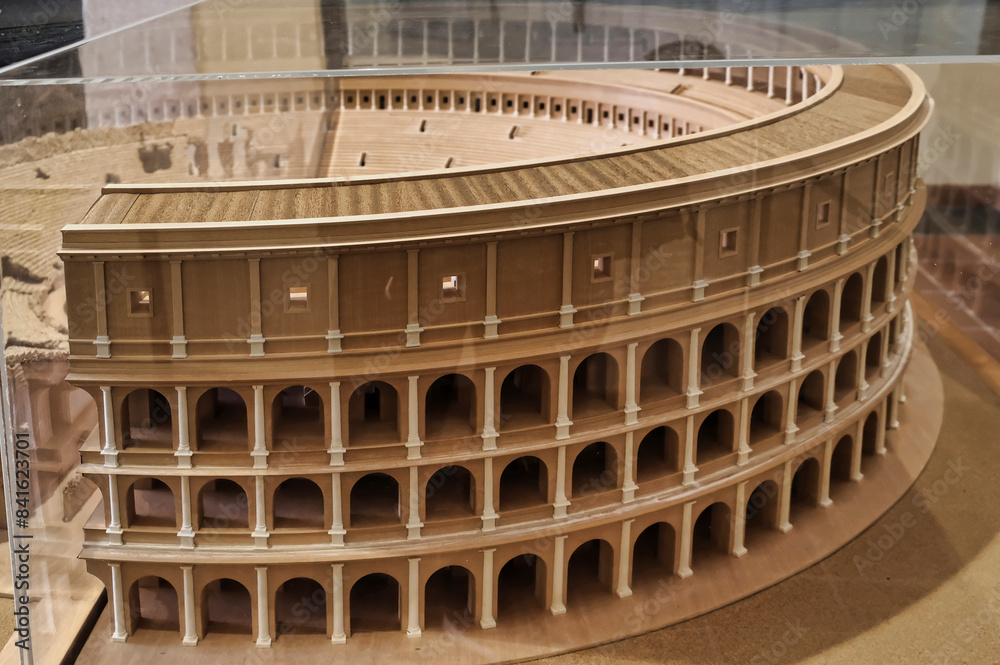 03_03_2024 Capua (Italy) Reconstruction of the beautiful Campanian ...