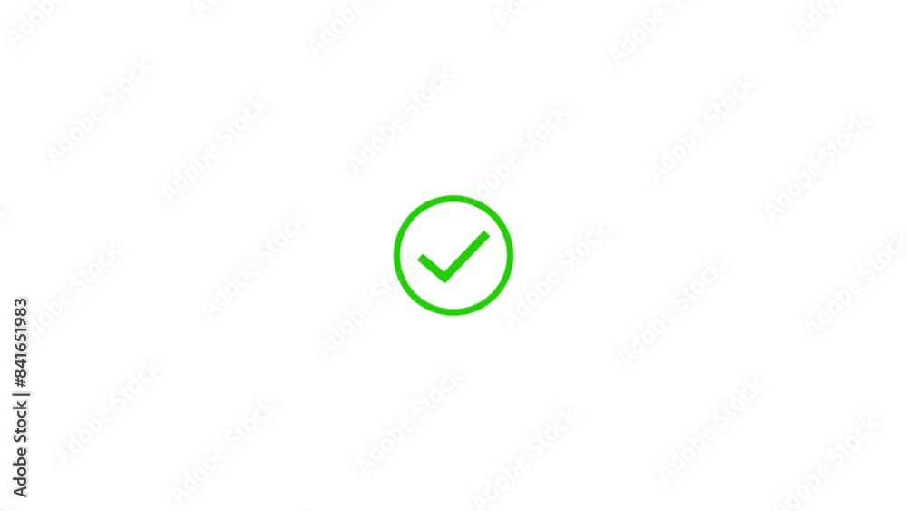 check mark icon. check mark sign animation, Tick icon, Approve symbol ...