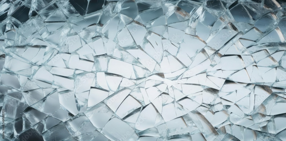 cracked glass texture on a black background the image shows a shattered ...