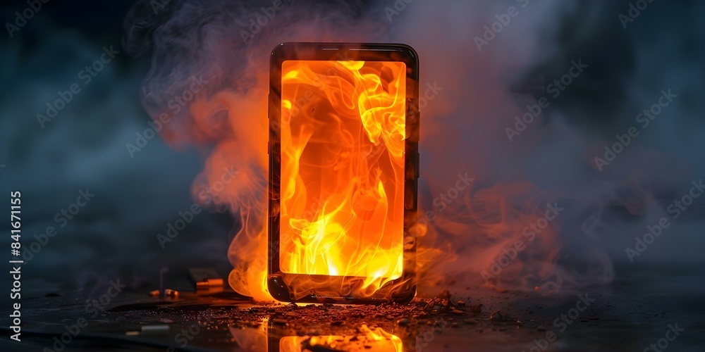 New smartphone overheated and smoked due to overcharging causing ...