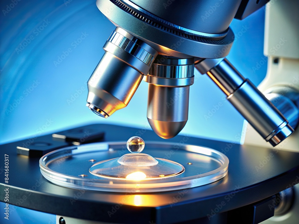 Artificial insemination process viewed under a microscope , fertility ...