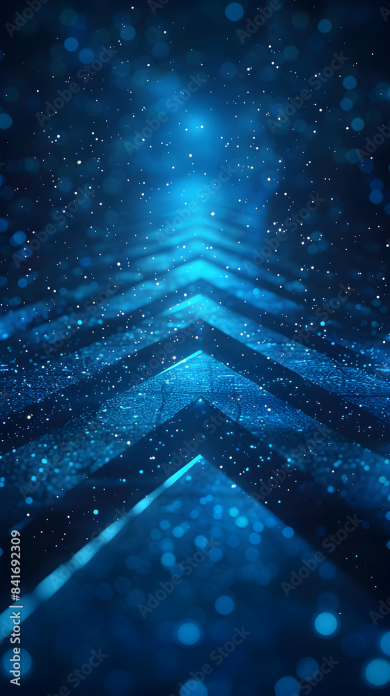 Photo Realistic Leadership Icon with TextGraphics Space on Blue ...