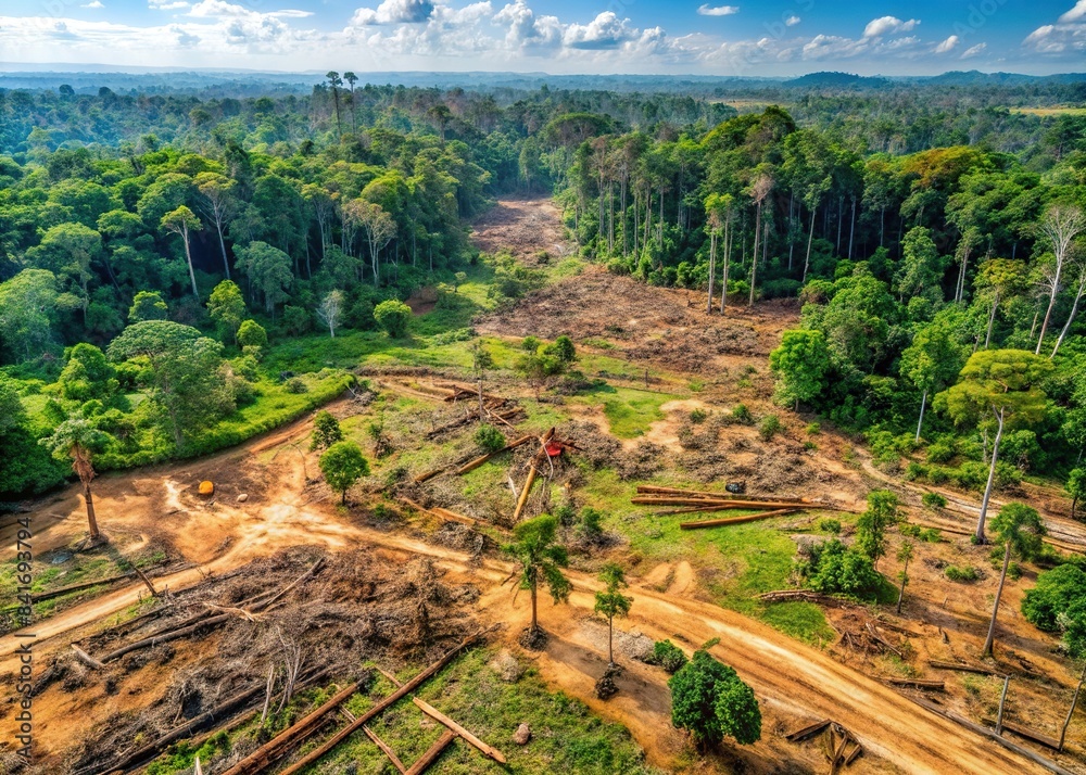 Devastating impact of deforestation on ecosystem health and wildlife survival, deforestation ...