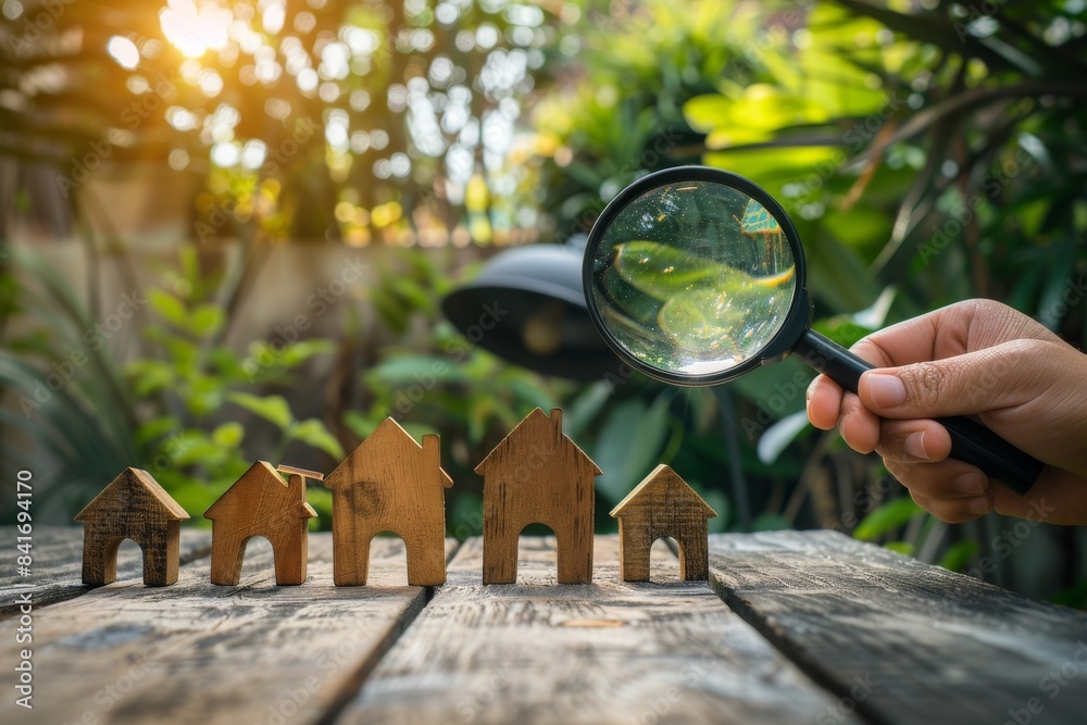 Viewing house models, house selections, and real estate concepts with a ...